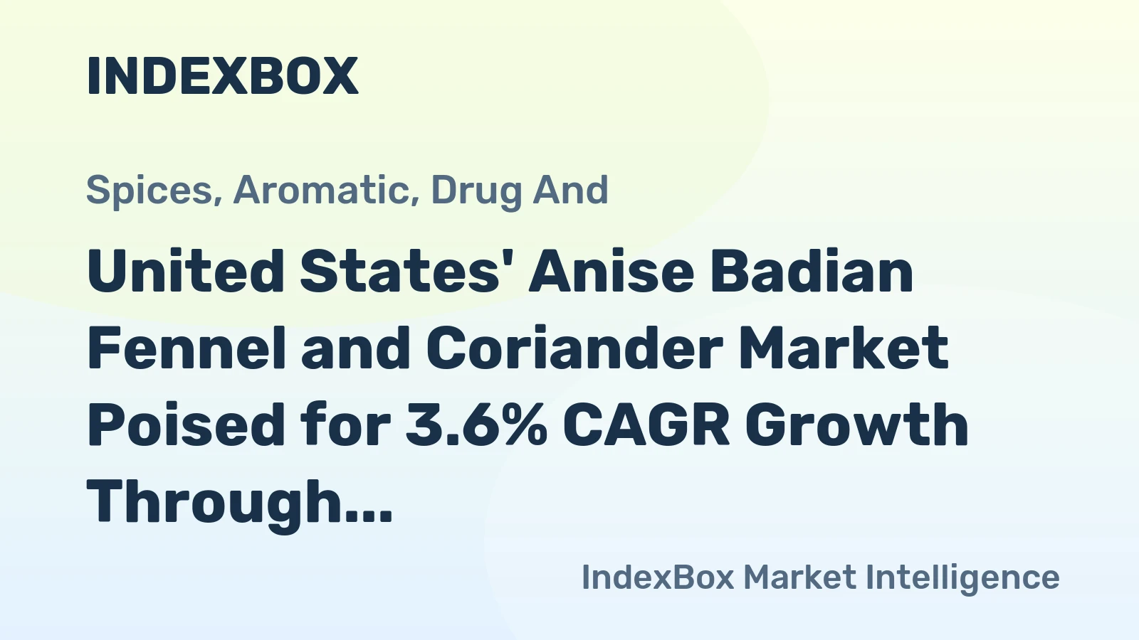United States' Anise Badian Fennel and Coriander Market Poised for 3.6% CAGR Growth Through 2035