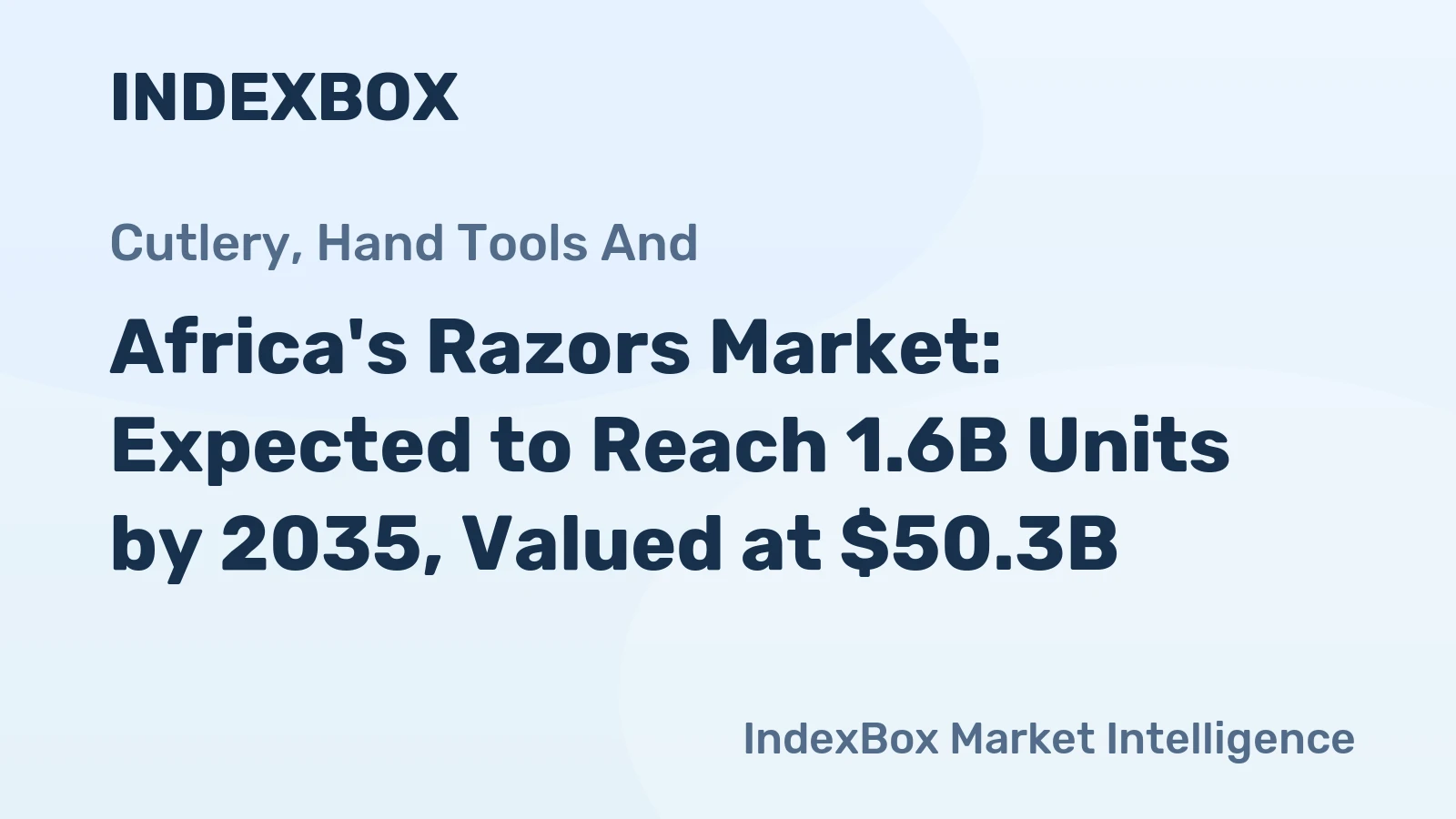 Africa's Razors Market: Expected to Reach 1.6B Units by 2035, Valued at $50.3B