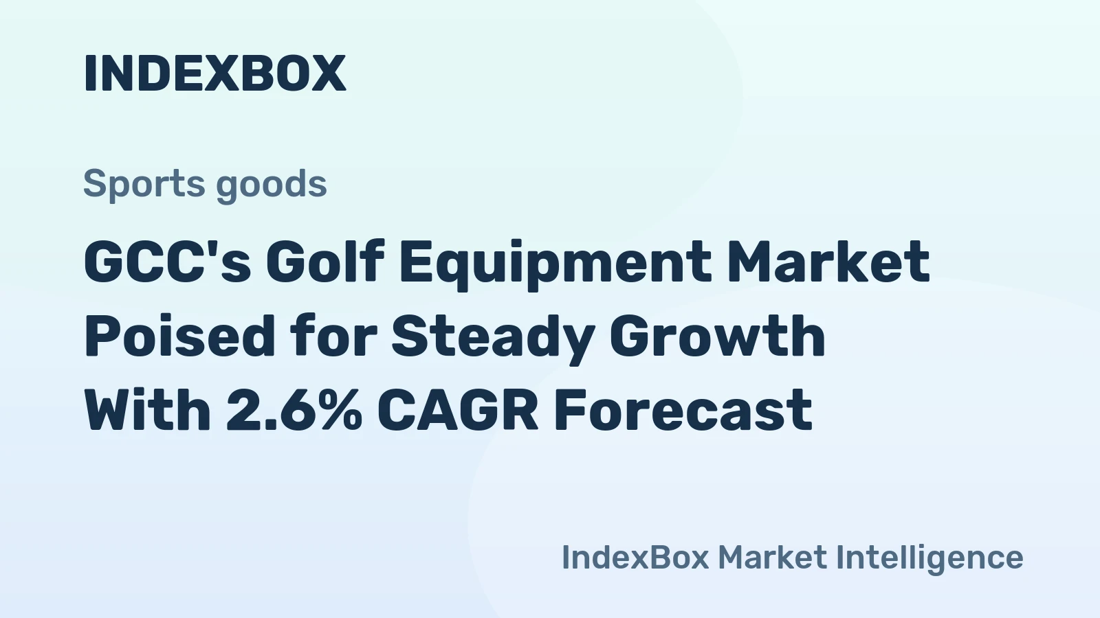 GCC's Golf Equipment Market Poised for Steady Growth With 2.6% CAGR Forecast