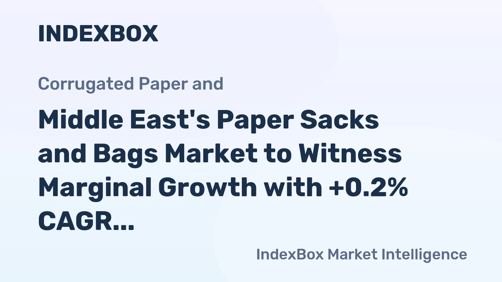Middle East's Paper Sacks and Bags Market to Witness Marginal Growth with +0.2% CAGR through 2035