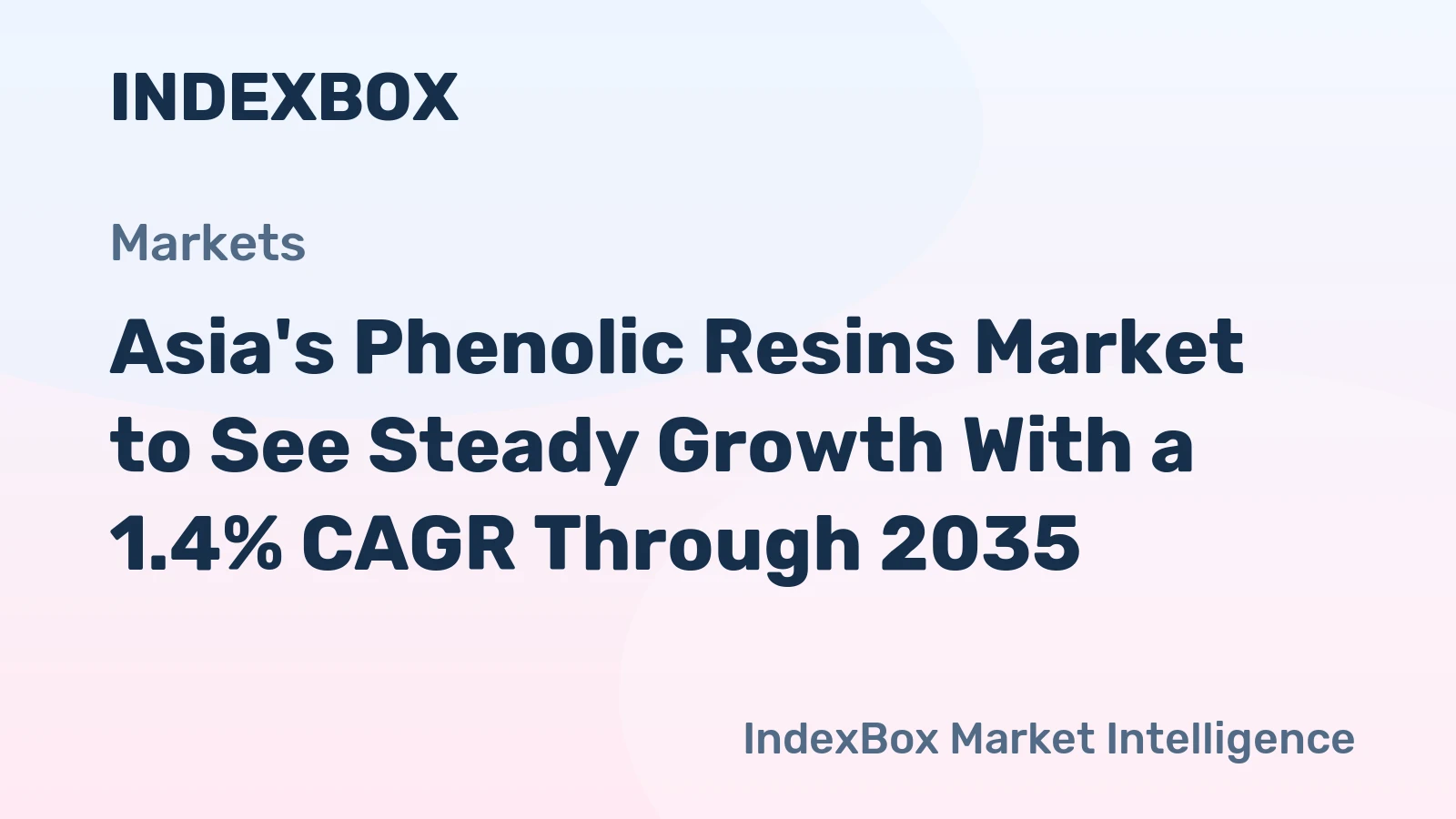 Asia's Phenolic Resins Market to See Steady Growth With a 1.4% CAGR Through 2035