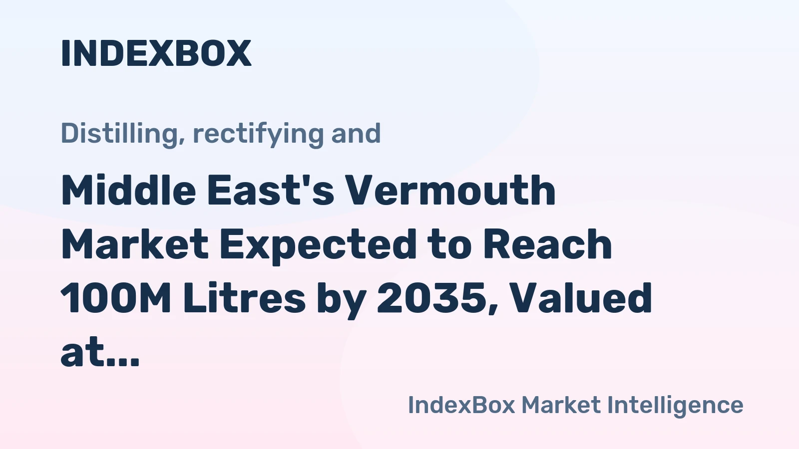 Middle East's Vermouth Market Expected to Reach 100M Litres by 2035, Valued at $362M