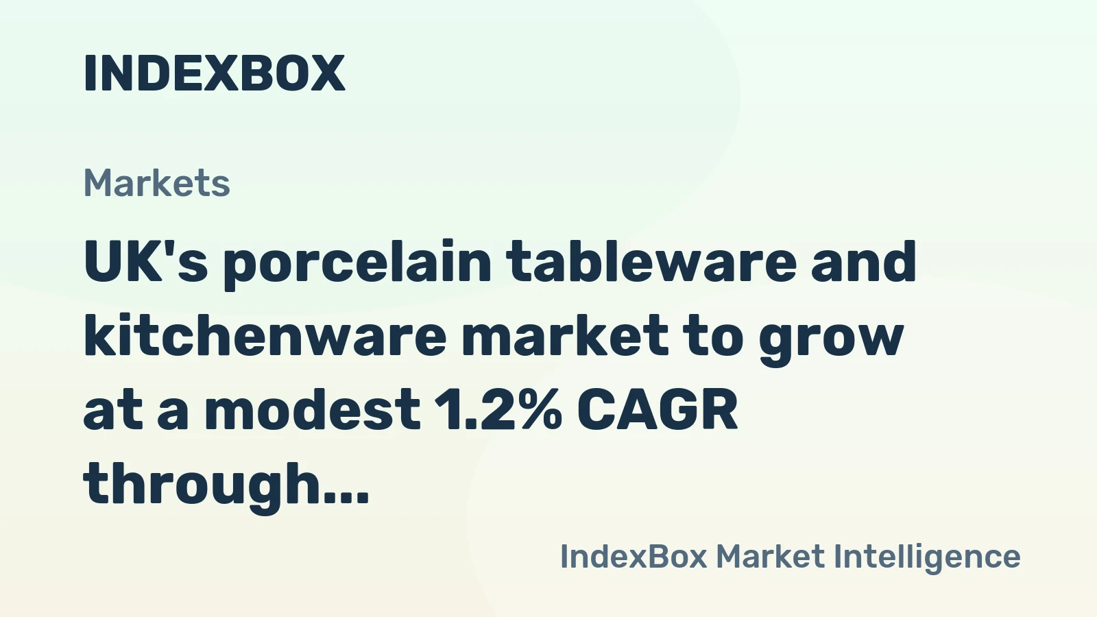 UK's porcelain tableware and kitchenware market to grow at a modest 1.2% CAGR through 2035, driven by rising demand.