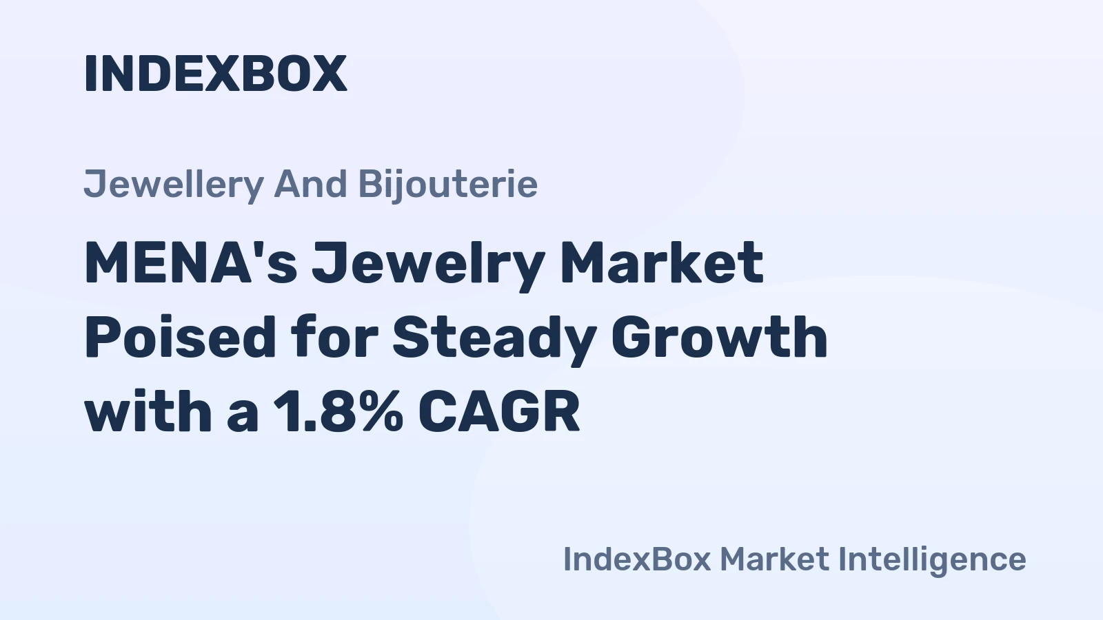 MENA's Jewelry Market Poised for Steady Growth with a 1.8% CAGR