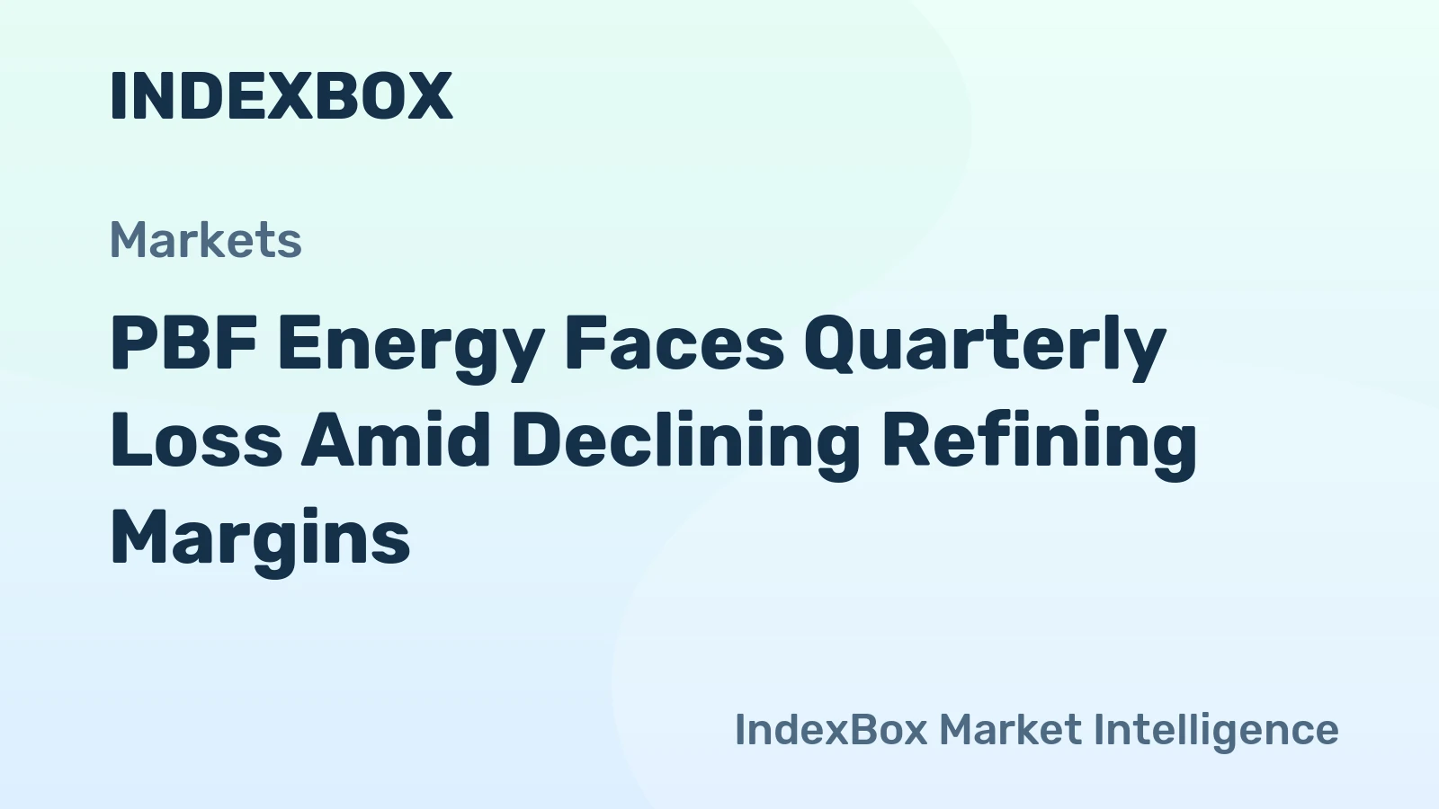 PBF Energy Faces Quarterly Loss Amid Declining Refining Margins