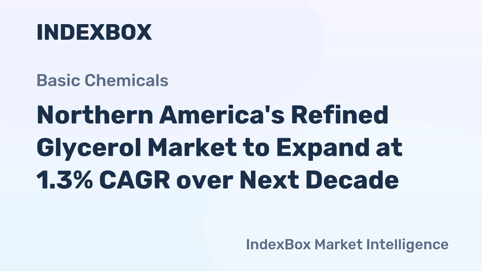 Northern America's Refined Glycerol Market to Expand at 1.3% CAGR over Next Decade