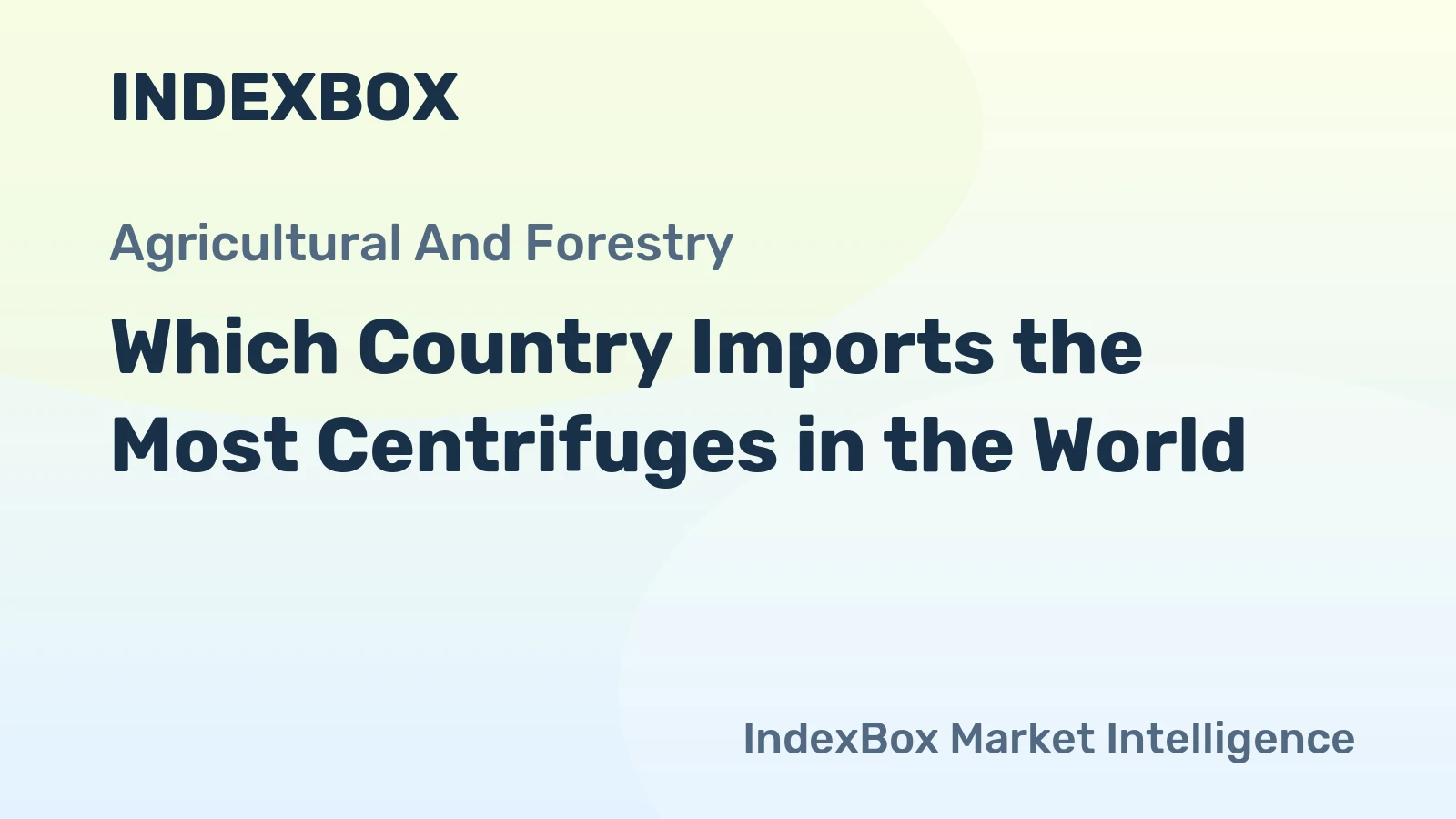 Which Country Imports the Most Centrifuges in the World?