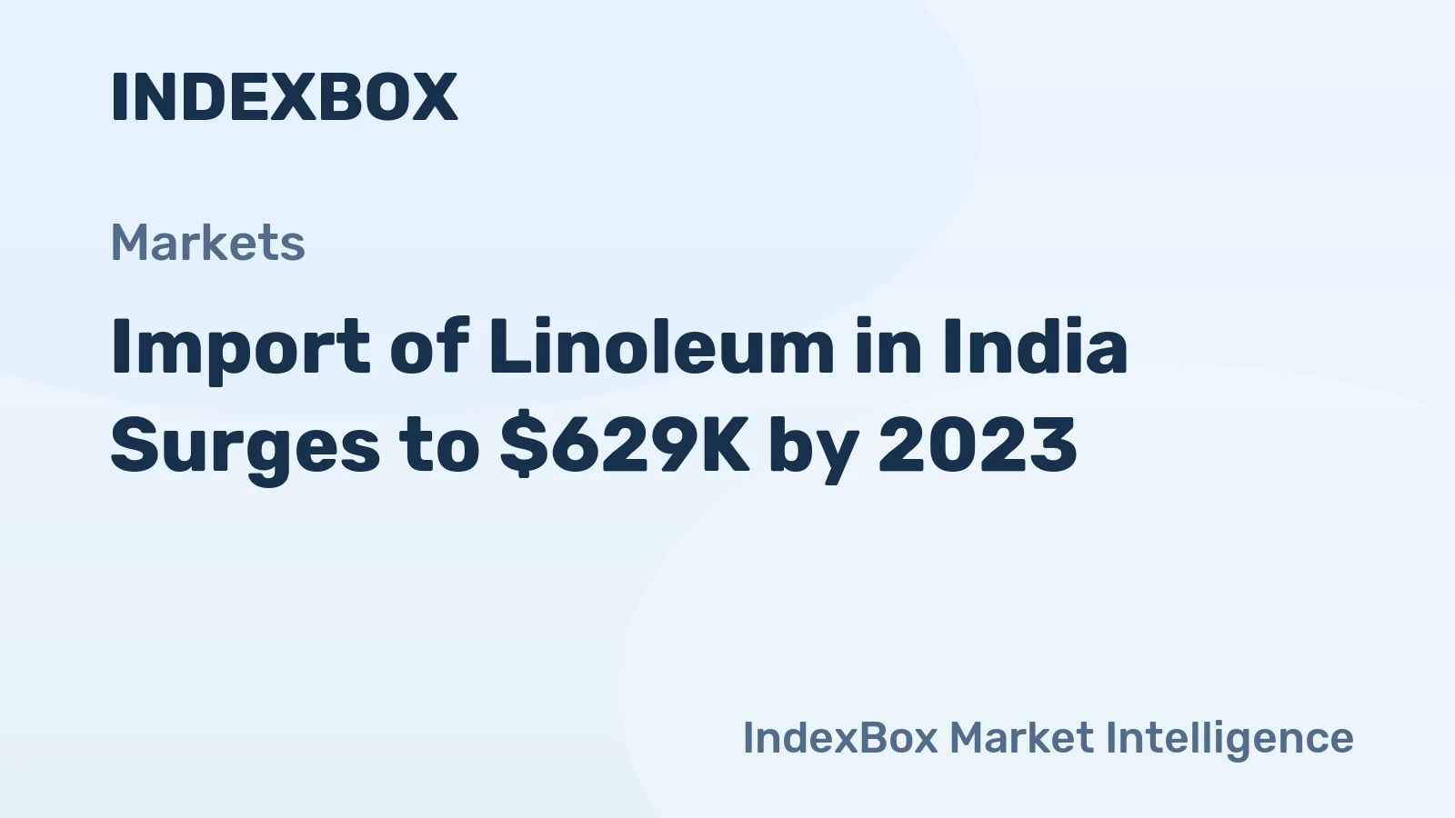 Import of Linoleum in India Surges to $629K by 2023