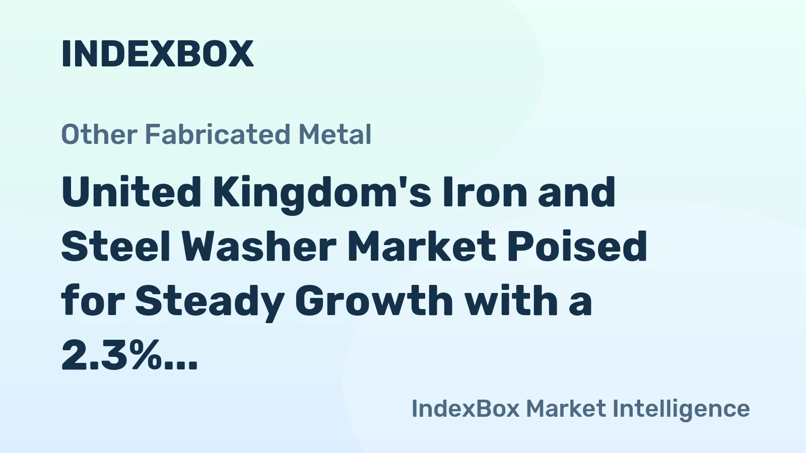 United Kingdom's Iron and Steel Washer Market Poised for Steady Growth with a 2.3% CAGR