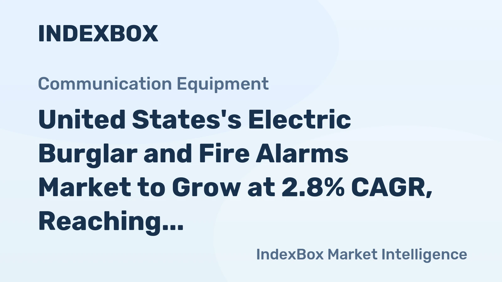 United States's Electric Burglar and Fire Alarms Market to Grow at 2.8% CAGR, Reaching $4B by 2035