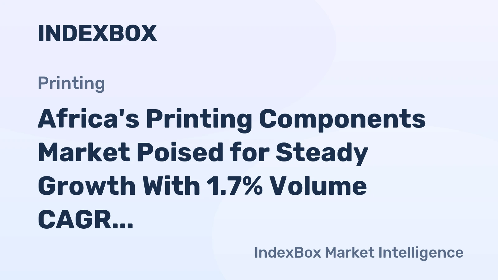 Africa's Printing Components Market Poised for Steady Growth With 1.7% Volume CAGR Through 2035