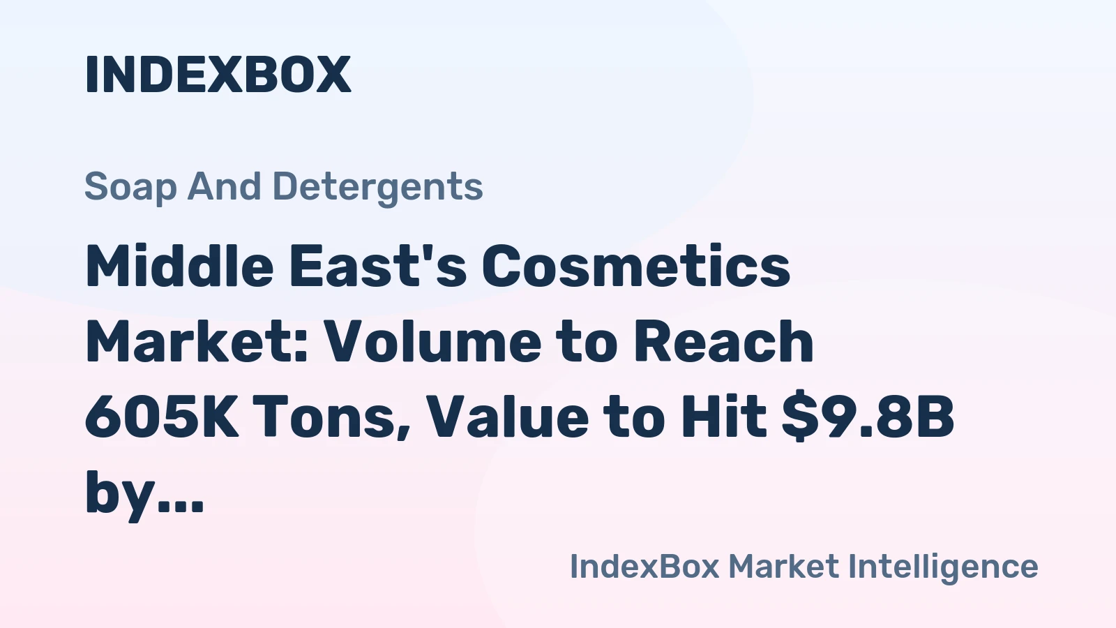 Middle East's Cosmetics Market: Volume to Reach 605K Tons, Value to Hit $9.8B by 2035