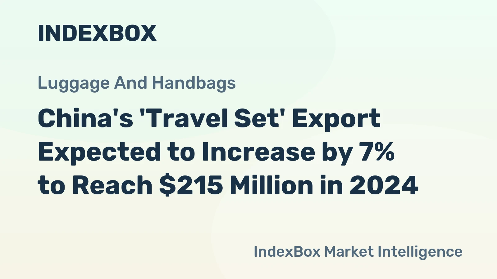 China's 'Travel Set' Export Expected to Increase by 7% to Reach $215 Million in 2024