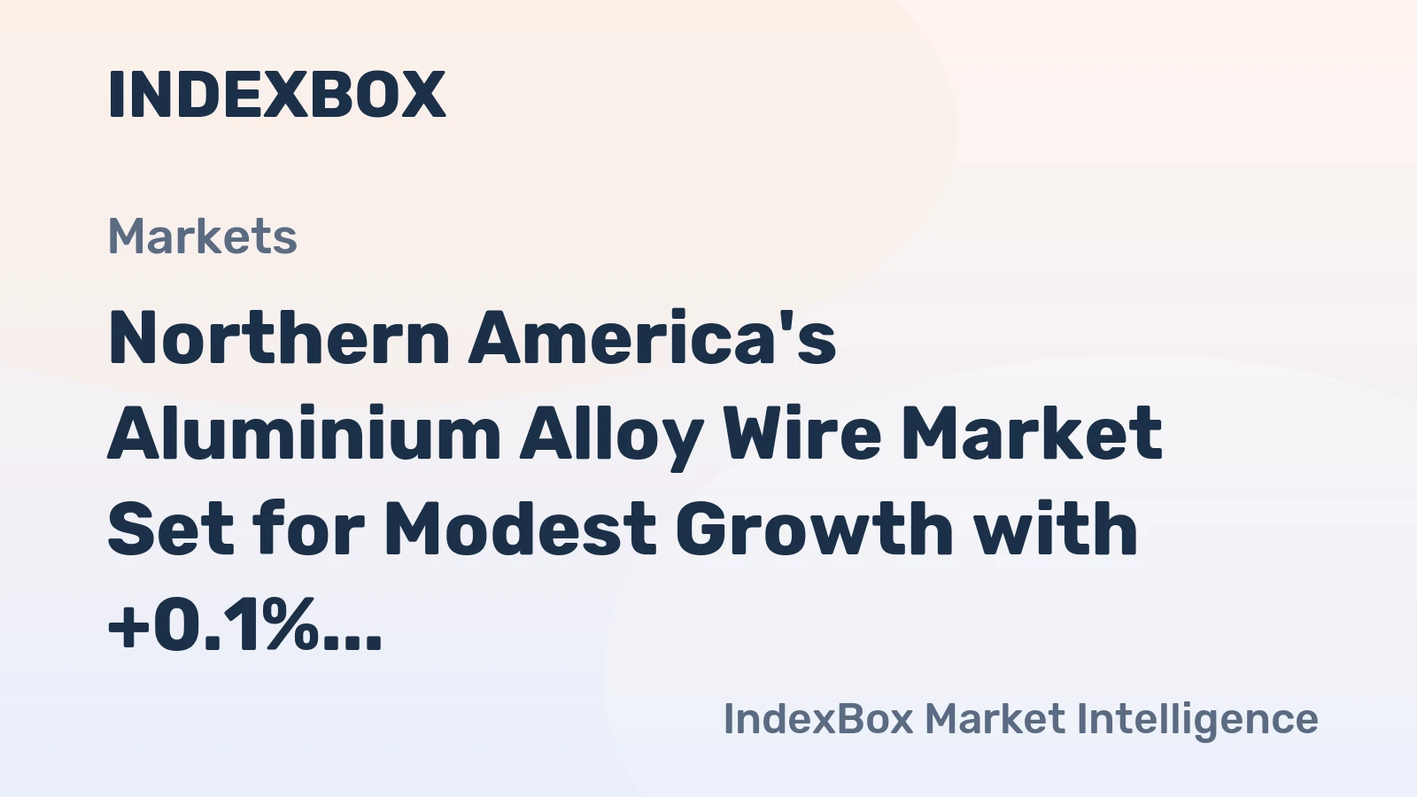 Northern America's Aluminium Alloy Wire Market Set for Modest Growth with +0.1% Volume CAGR