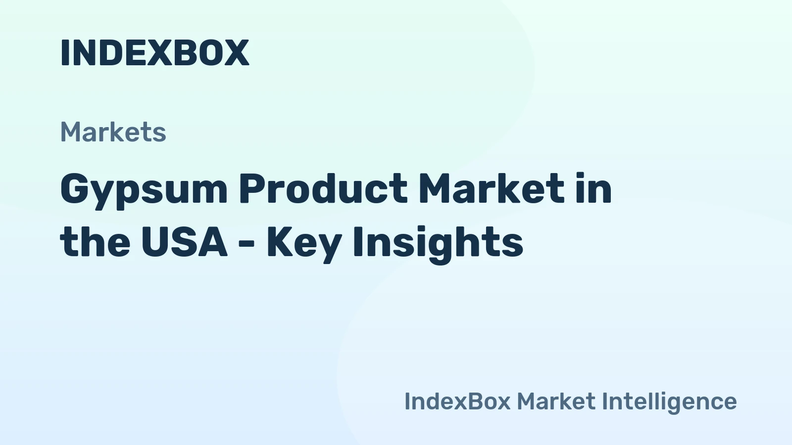Gypsum Product Market in the USA - Key Insights