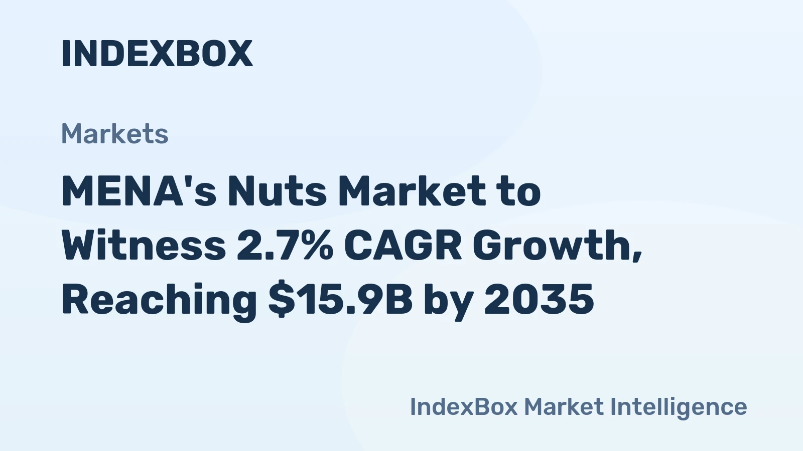 MENA's Nuts Market to Witness 2.7% CAGR Growth, Reaching $15.9B by 2035