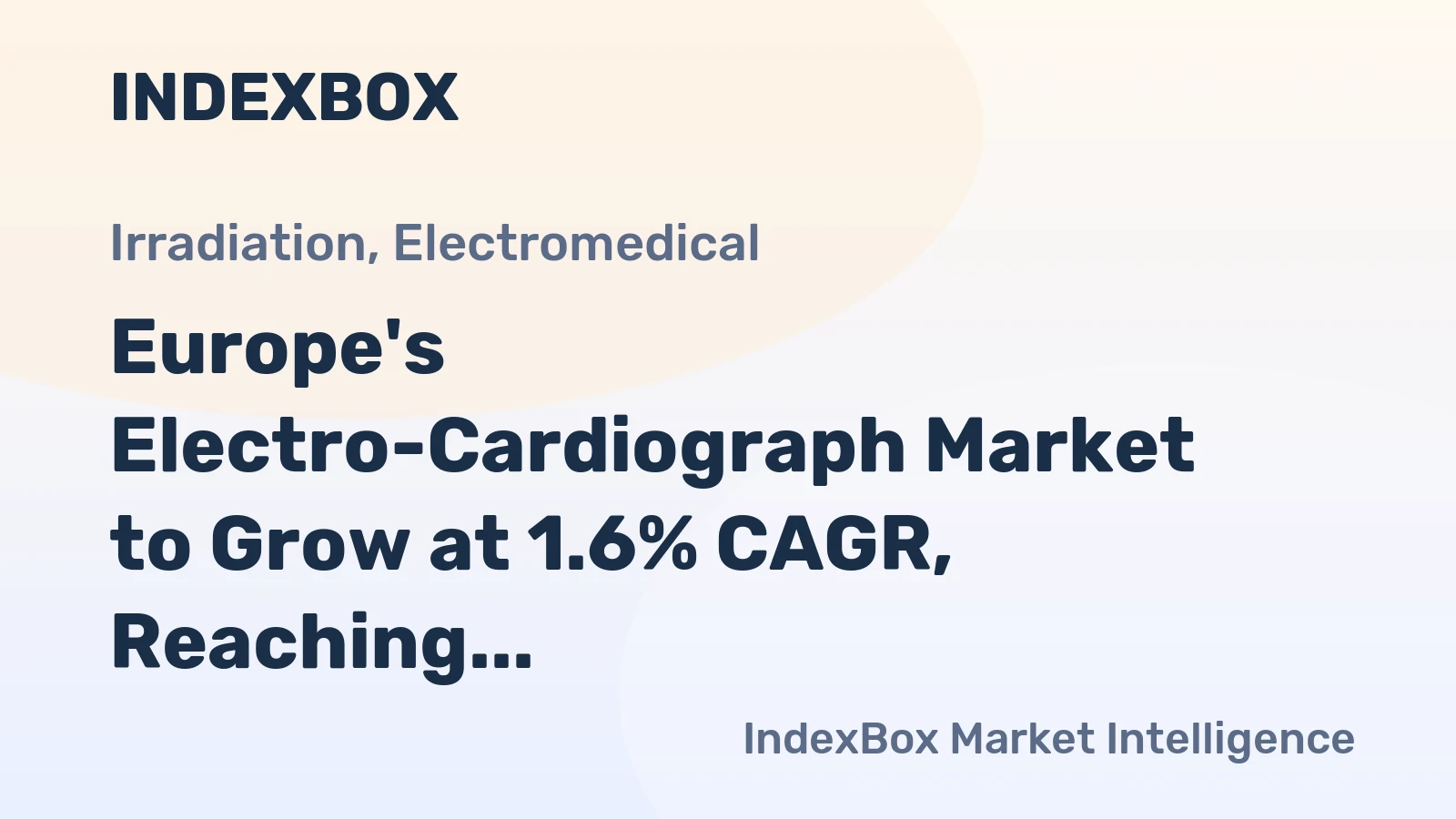 Europe's Electro-Cardiograph Market to Grow at 1.6% CAGR, Reaching $156.3B by 2035