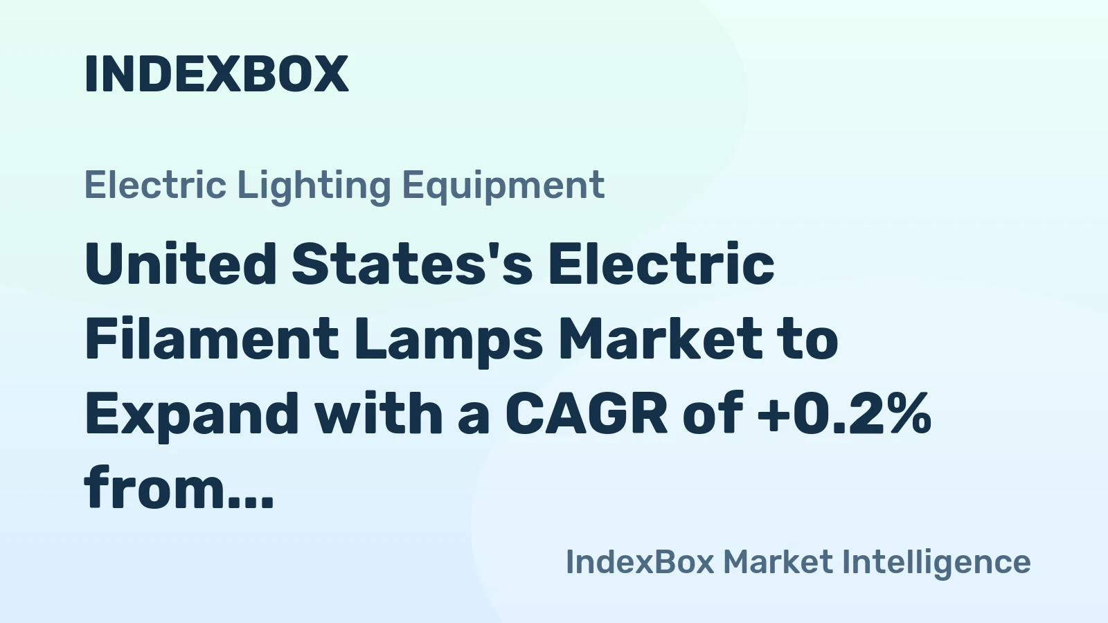 United States's Electric Filament Lamps Market to Expand with a CAGR of +0.2% from 2024 to 2035, Projecting 2.1B Units by 2035