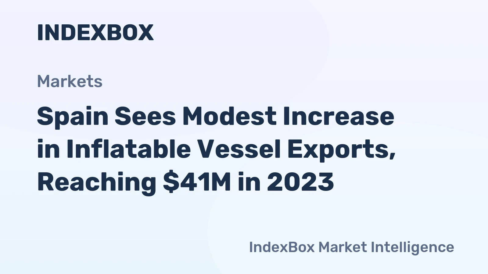 Spain Sees Modest Increase in Inflatable Vessel Exports, Reaching $41M in 2023