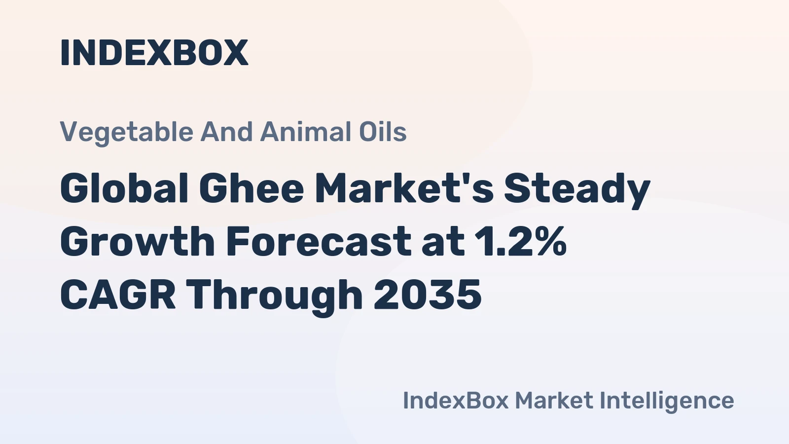 Global Ghee Market's Steady Growth Forecast at 1.2% CAGR Through 2035