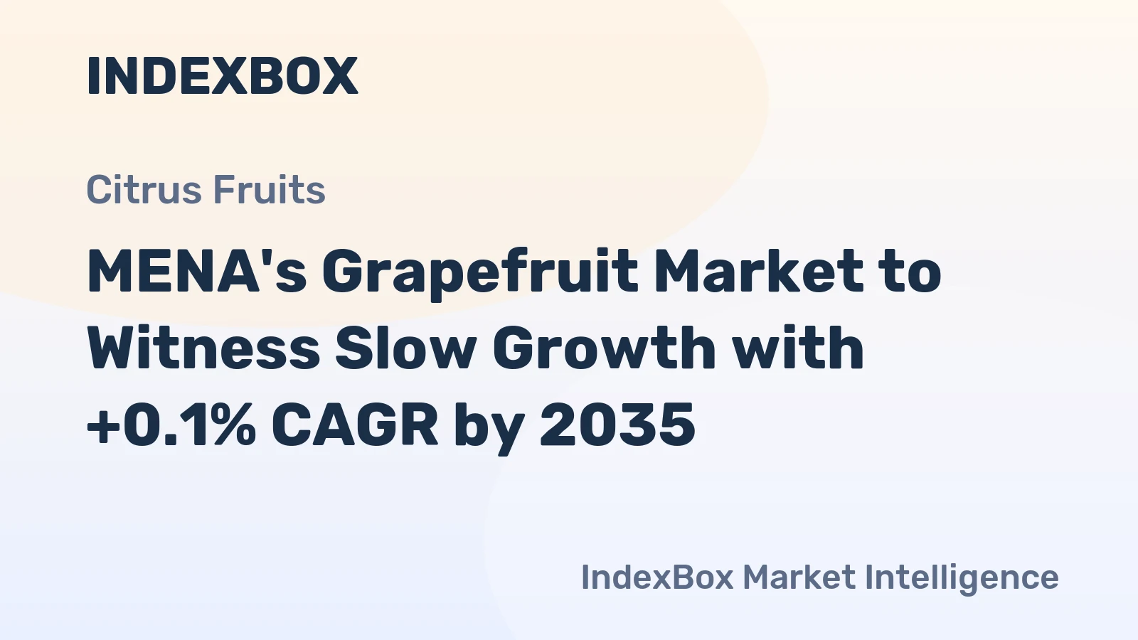 MENA's Grapefruit Market to Witness Slow Growth with +0.1% CAGR by 2035