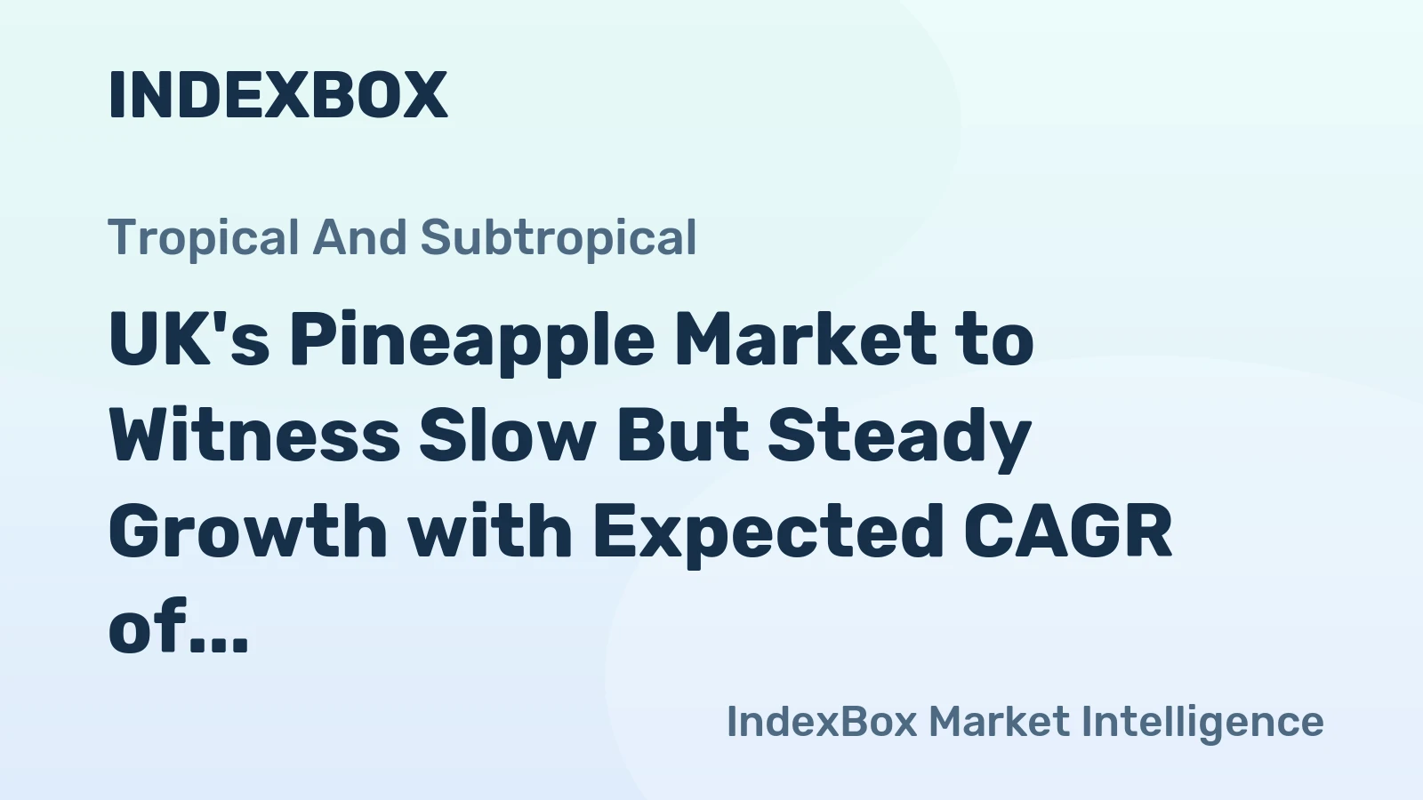 UK's Pineapple Market to Witness Slow But Steady Growth with Expected CAGR of +1.4% by 2035