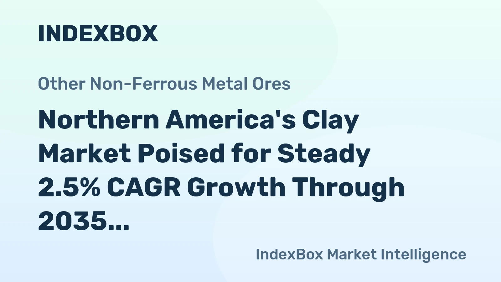 Northern America's Clay Market Poised for Steady 2.5% CAGR Growth Through 2035