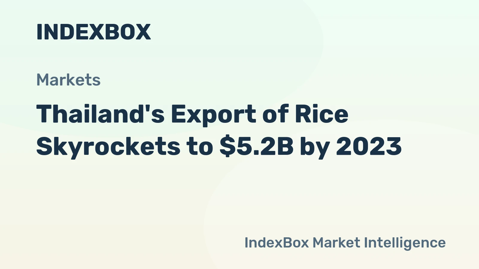 Thailand's Export of Rice Skyrockets to $5.2B by 2023