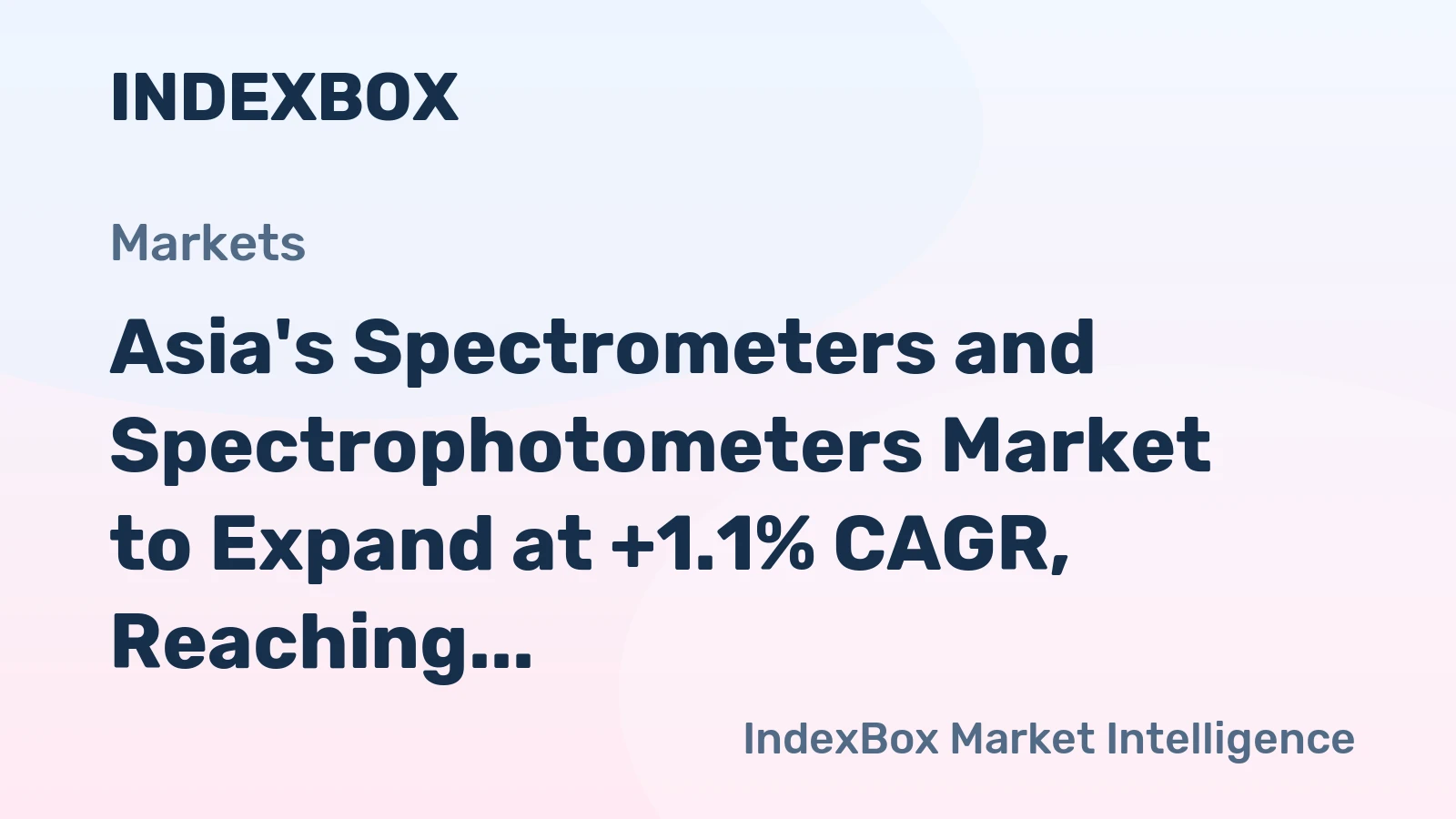 Asia's Spectrometers and Spectrophotometers Market to Expand at +1.1% CAGR, Reaching 646K Units by 2035