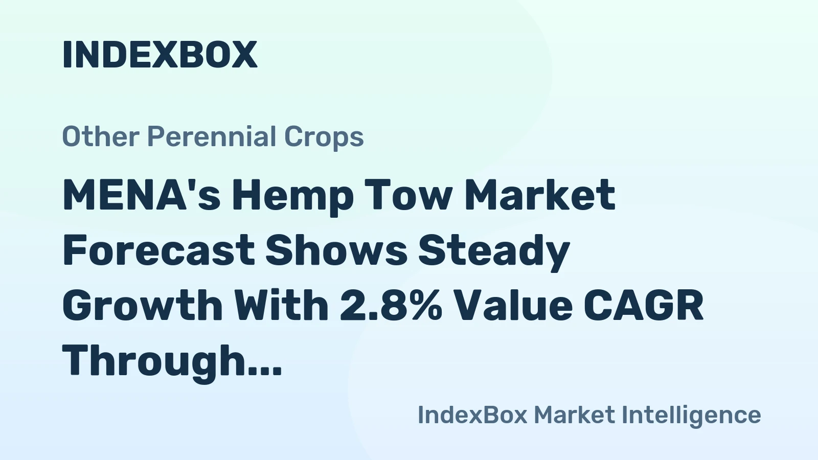 MENA's Hemp Tow Market Forecast Shows Steady Growth With 2.8% Value CAGR Through 2035