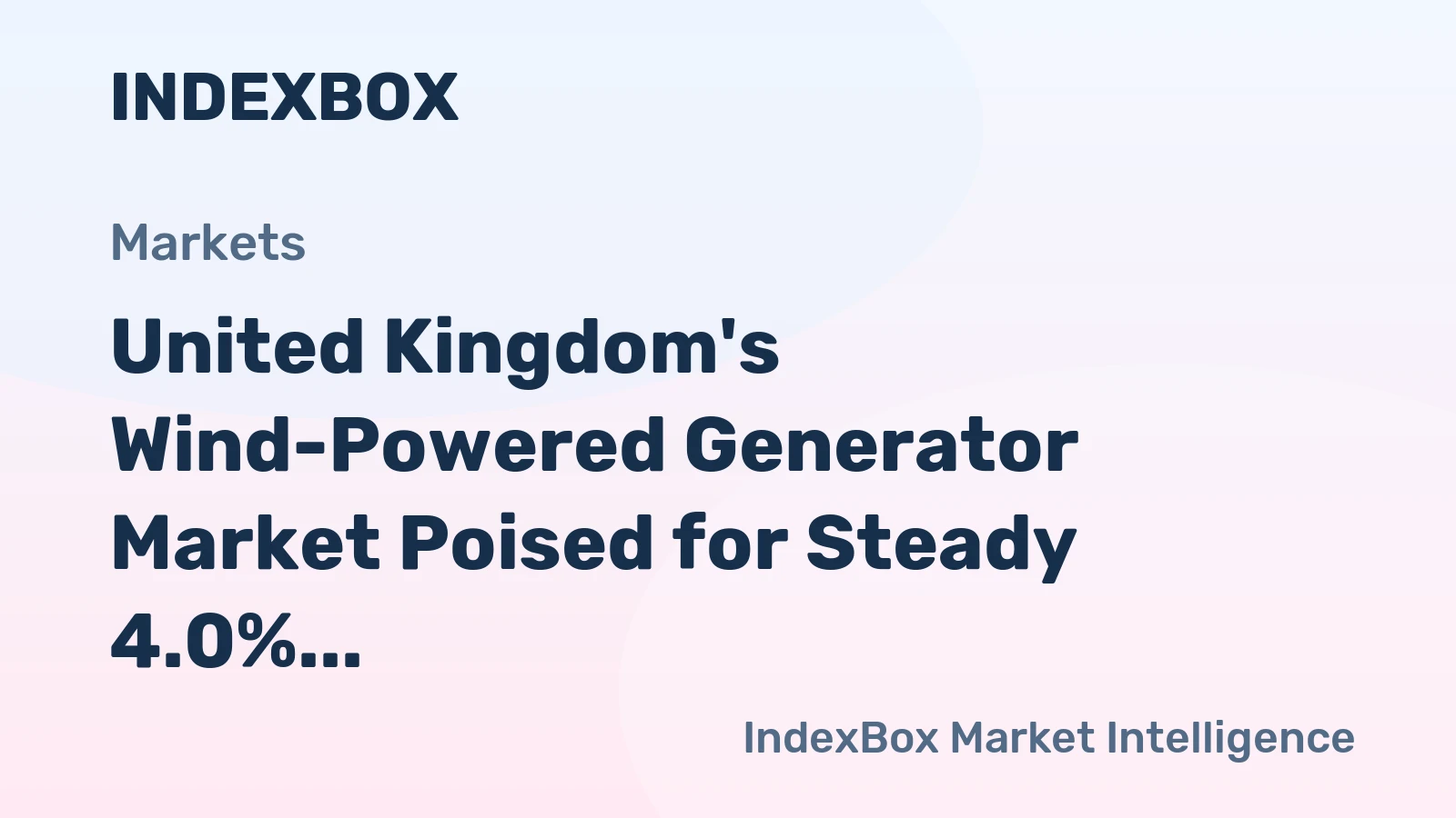 United Kingdom's Wind-Powered Generator Market Poised for Steady 4.0% CAGR Growth Through 2035