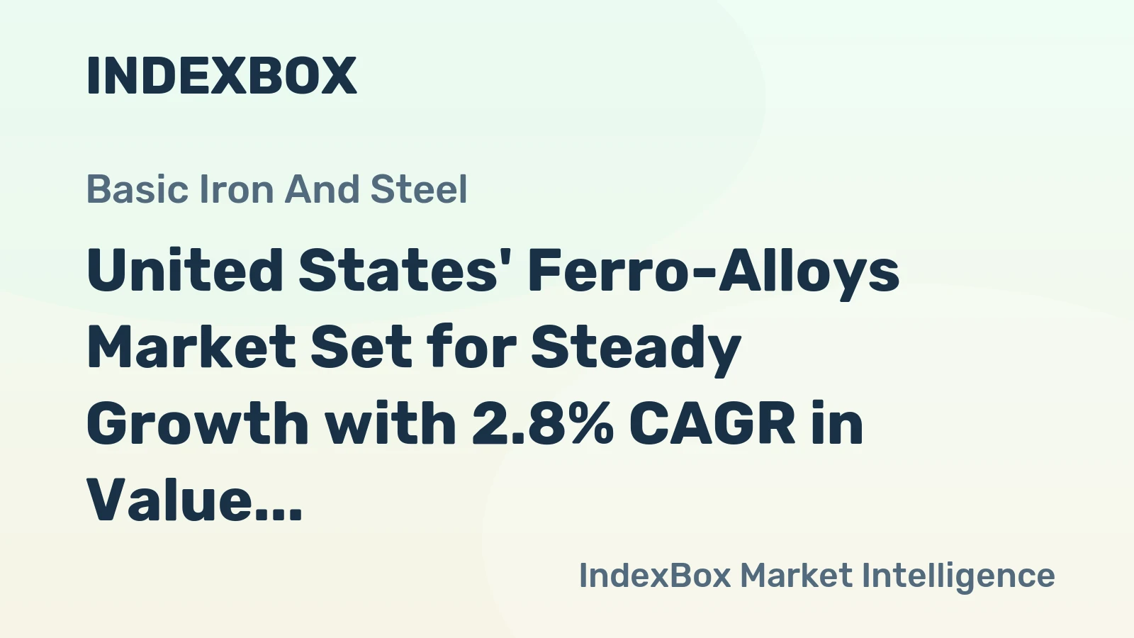 United States' Ferro-Alloys Market Set for Steady Growth with 2.8% CAGR in Value Through 2035