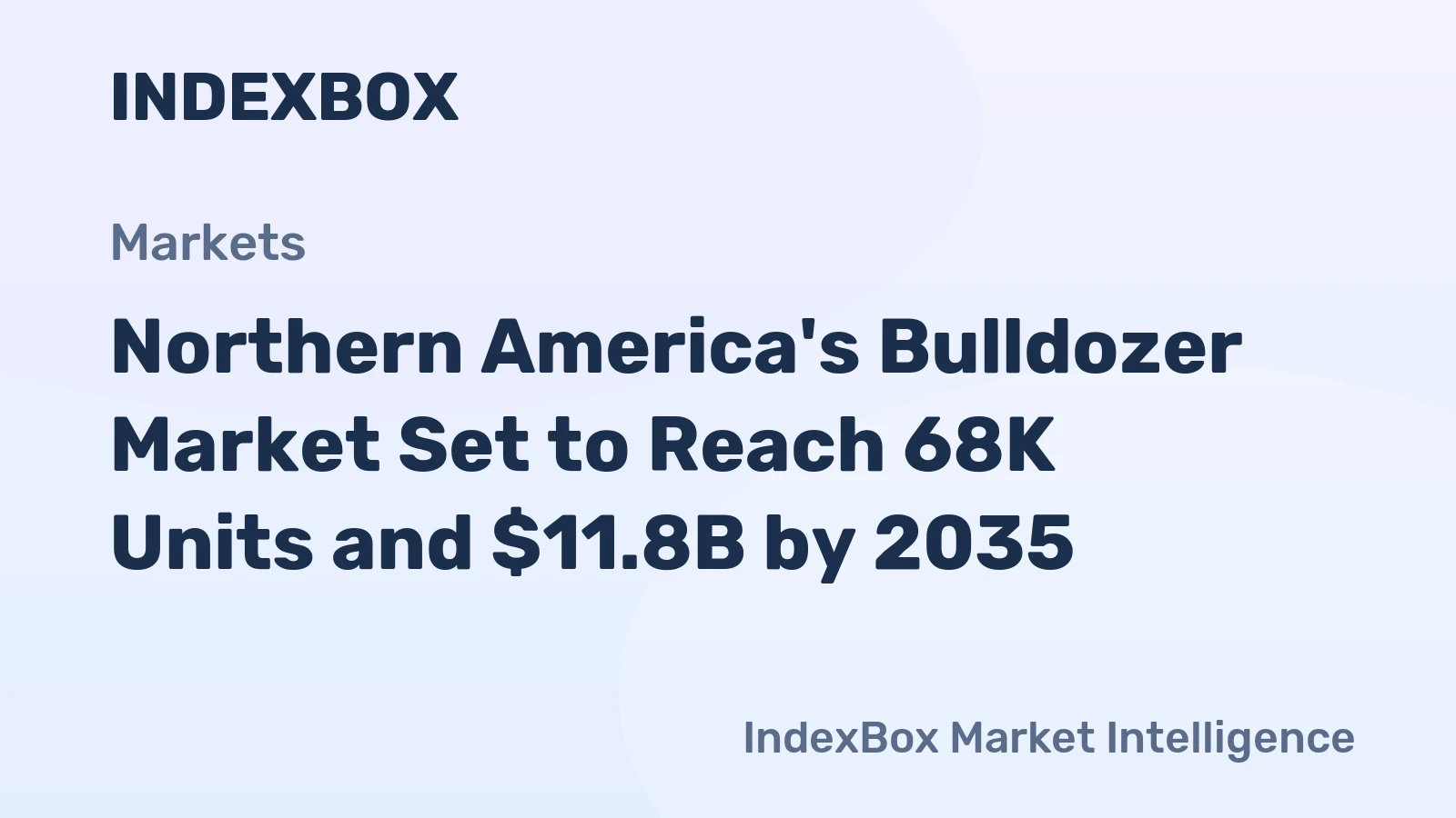Northern America's Bulldozer Market Set to Reach 68K Units and $11.8B by 2035