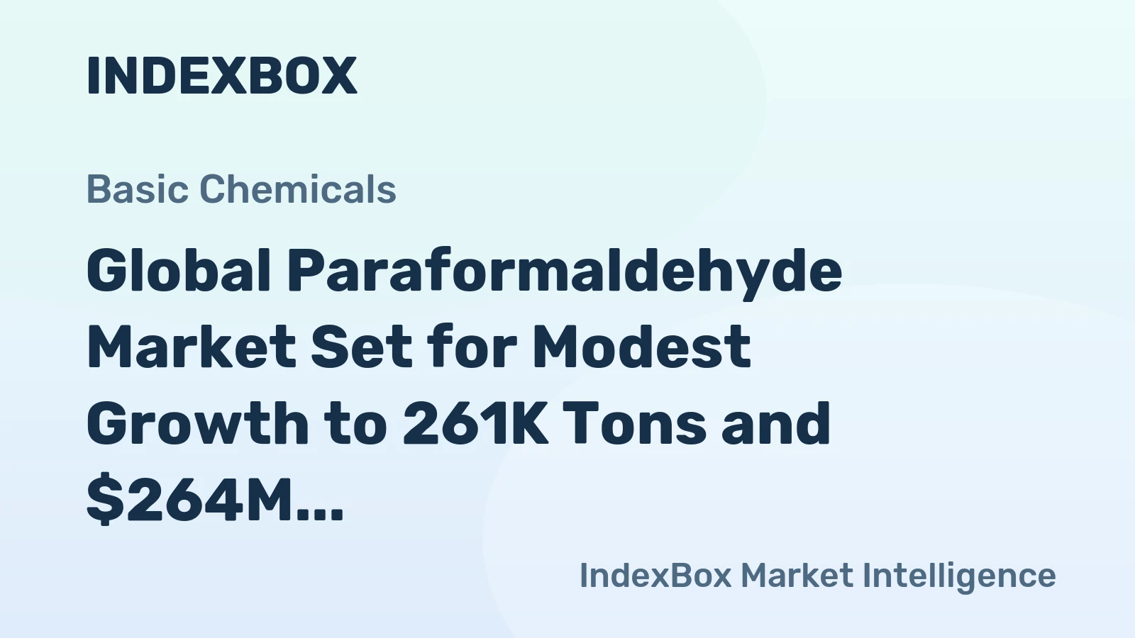 Global Paraformaldehyde Market Set for Modest Growth to 261K Tons and $264M by 2035