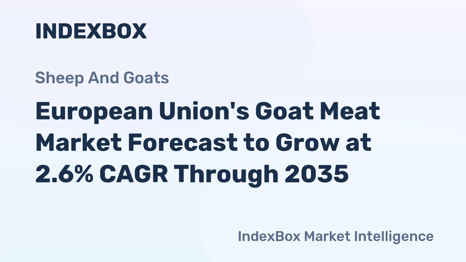 European Union's Goat Meat Market Forecast to Grow at 2.6% CAGR Through 2035