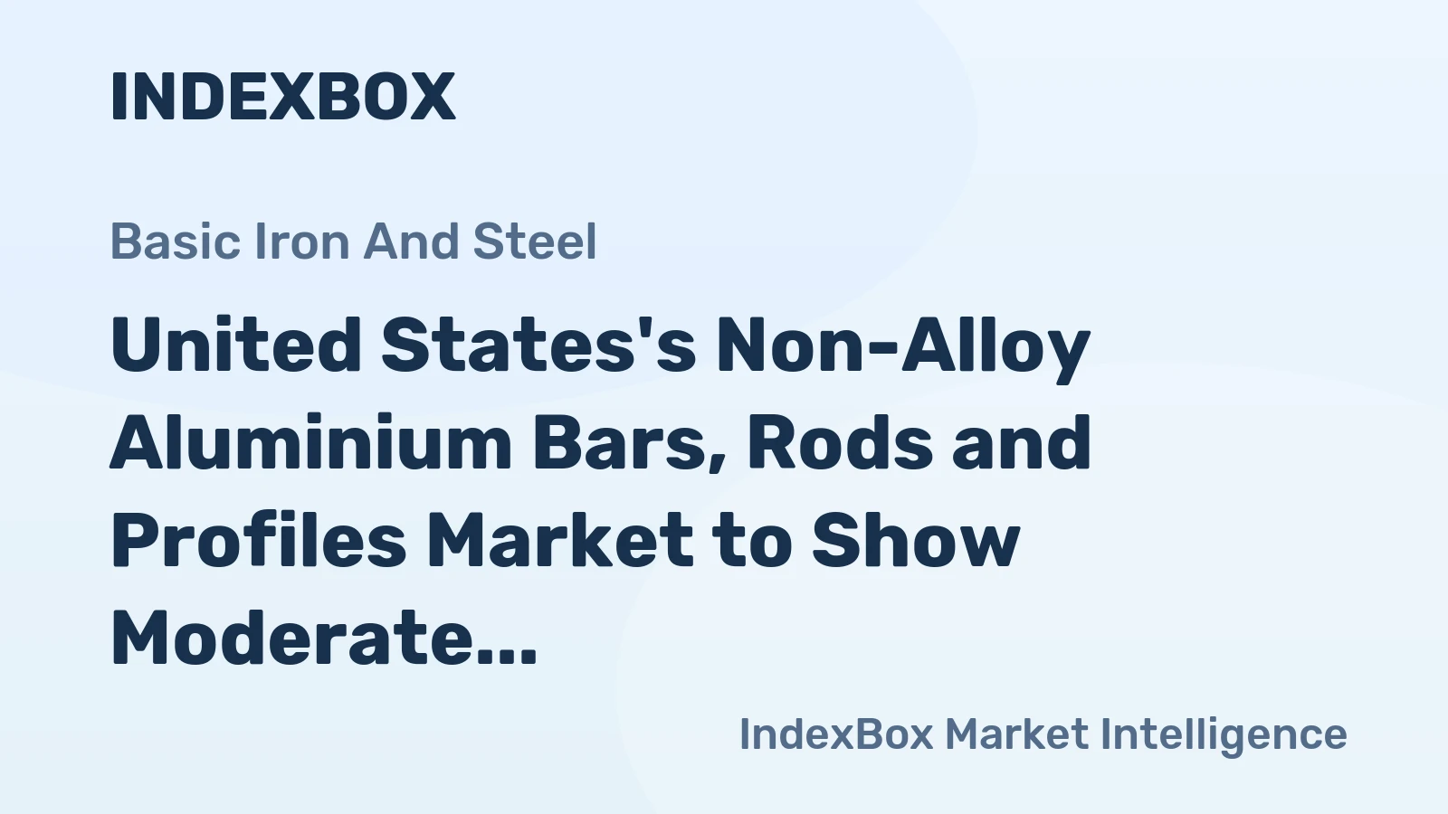 United States's Non-Alloy Aluminium Bars, Rods and Profiles Market to Show Moderate Growth with an Anticipated CAGR of +0.8%