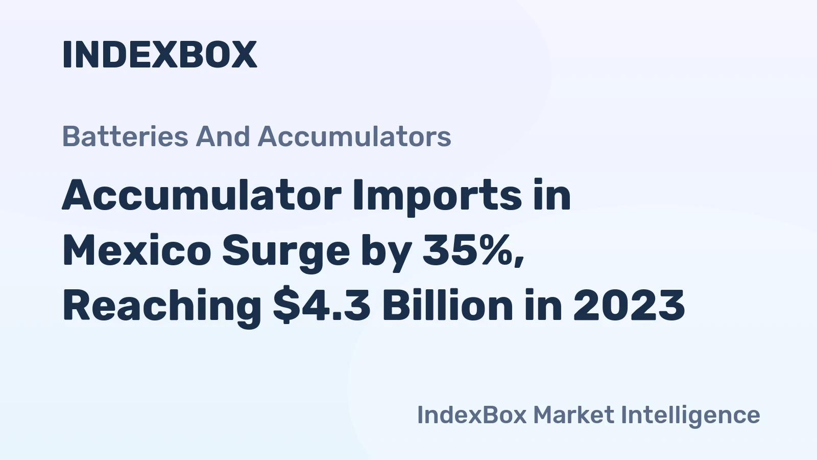 Accumulator Imports in Mexico Surge by 35%, Reaching $4.3 Billion in 2023