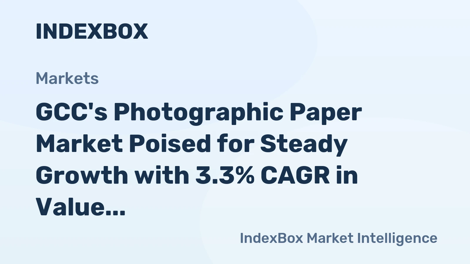 GCC's Photographic Paper Market Poised for Steady Growth with 3.3% CAGR in Value