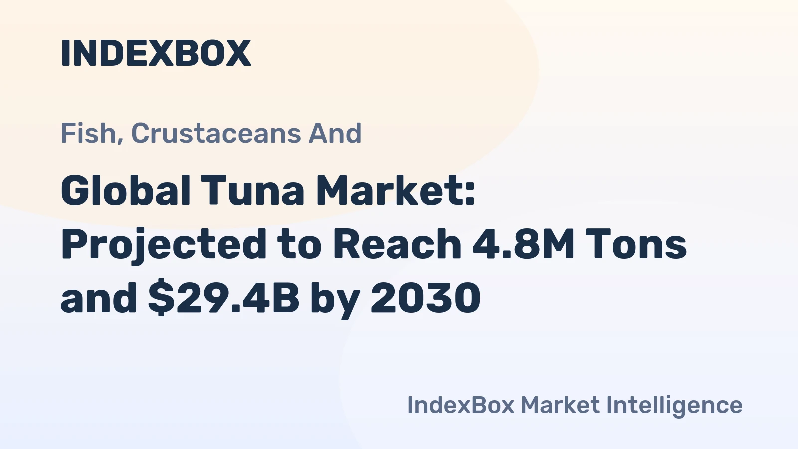 Global Tuna Market: Projected to Reach 4.8M Tons and $29.4B by 2030