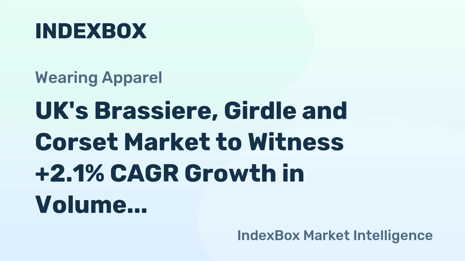 UK's Brassiere, Girdle and Corset Market to Witness +2.1% CAGR Growth in Volume, Reaching 110M Units by 2035