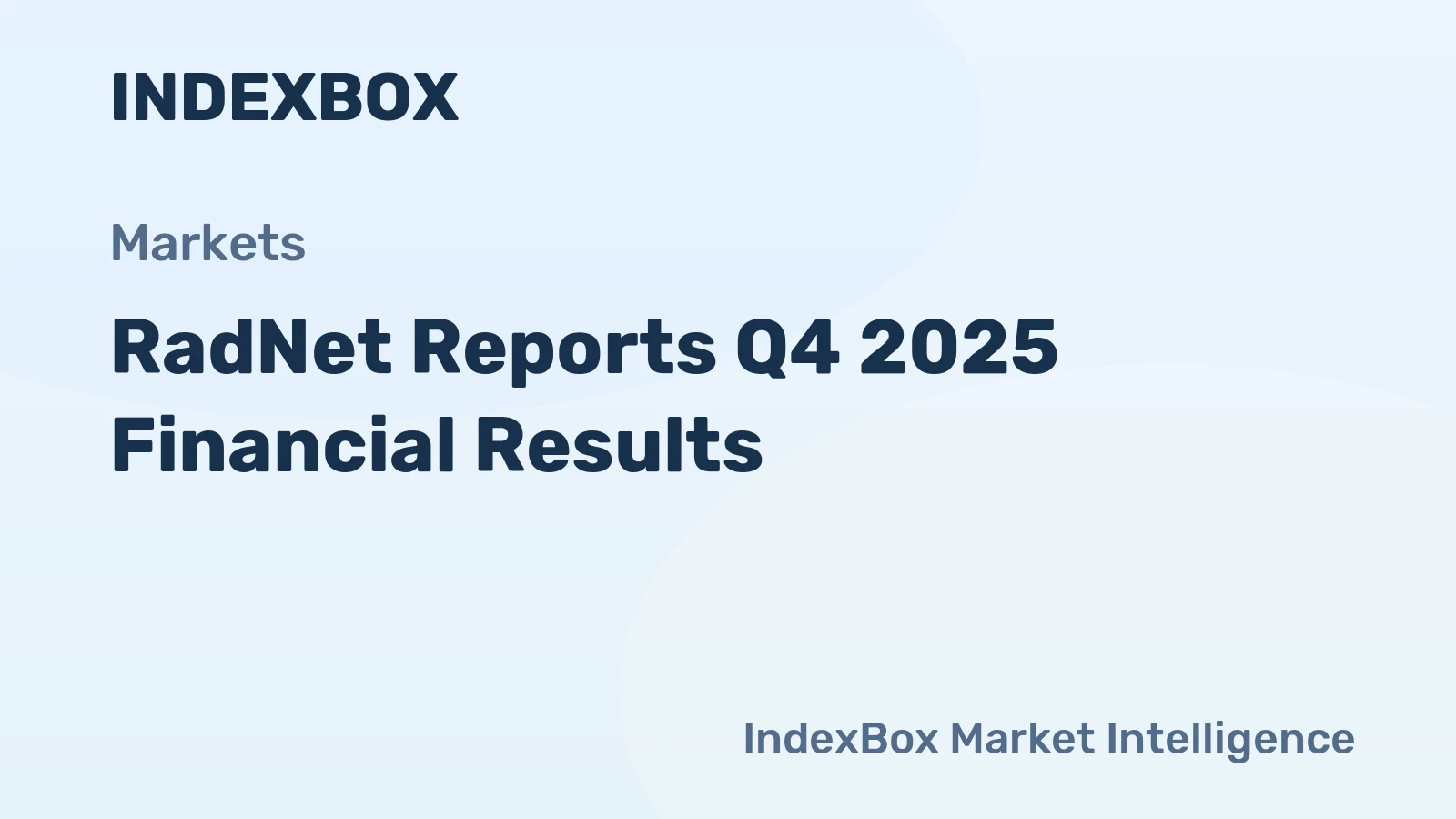 RadNet Reports Q4 2025 Financial Results