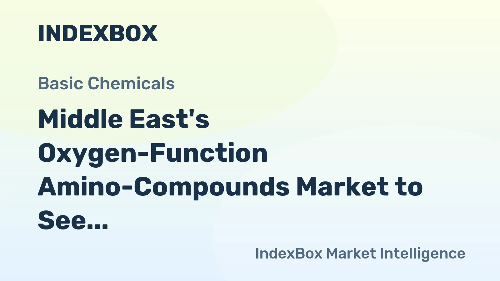 Middle East's Oxygen-Function Amino-Compounds Market to See Slow But Steady Growth with Anticipated CAGR of +0.5% from 2024 to 2035