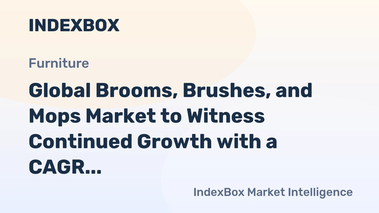Global Brooms, Brushes, and Mops Market to Witness Continued Growth with a CAGR of +3.2% from 2024 to 2035