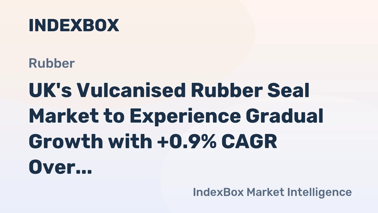 UK's Vulcanised Rubber Seal Market to Experience Gradual Growth with +0.9% CAGR Over the Next Decade