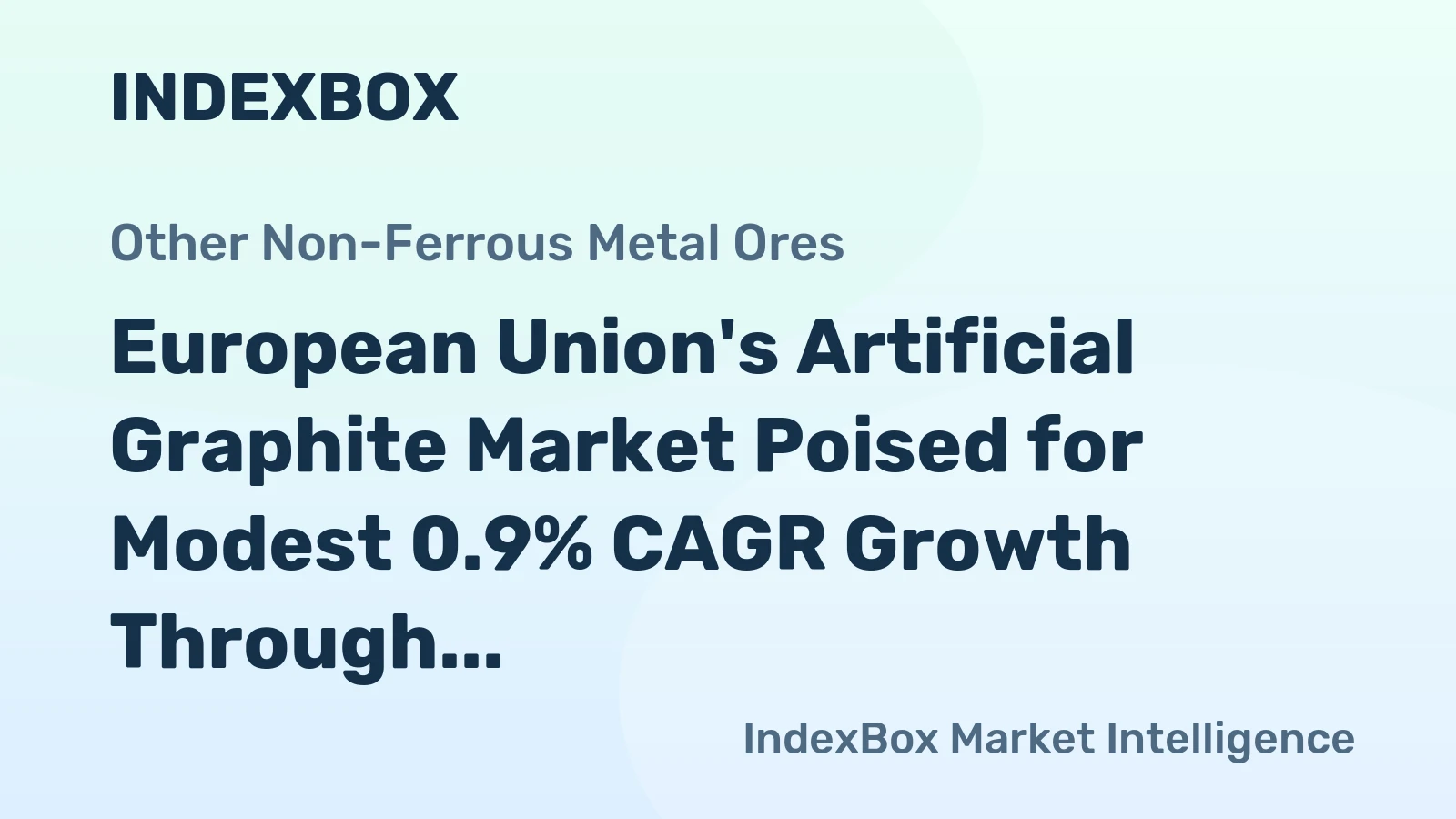 European Union's Artificial Graphite Market Poised for Modest 0.9% CAGR Growth Through 2035