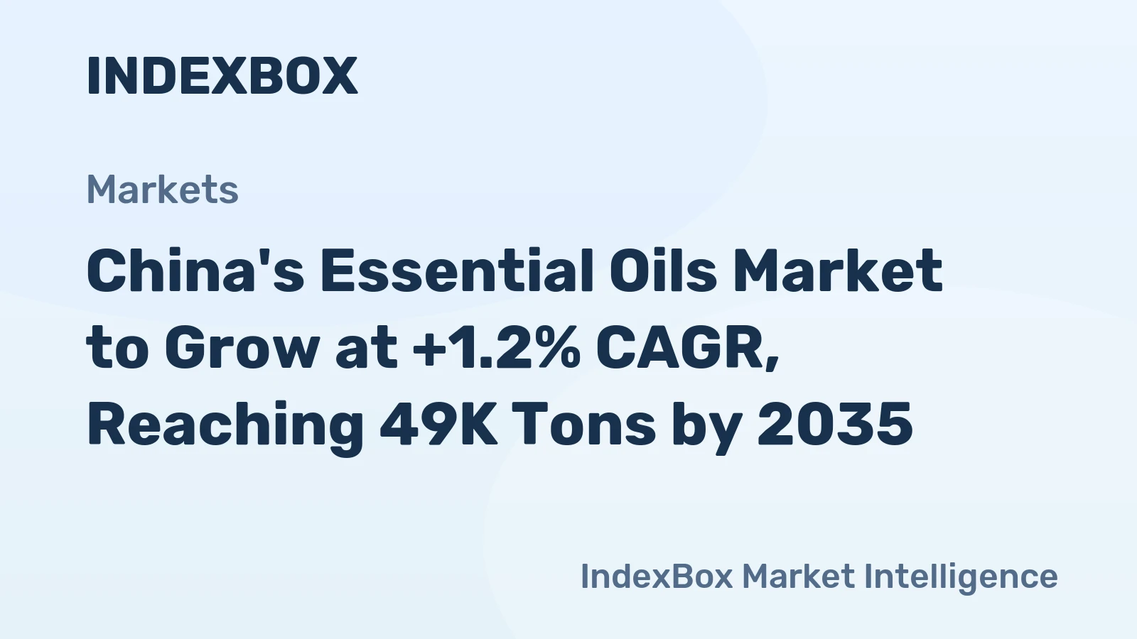 China's Essential Oils Market to Grow at +1.2% CAGR, Reaching 49K Tons by 2035