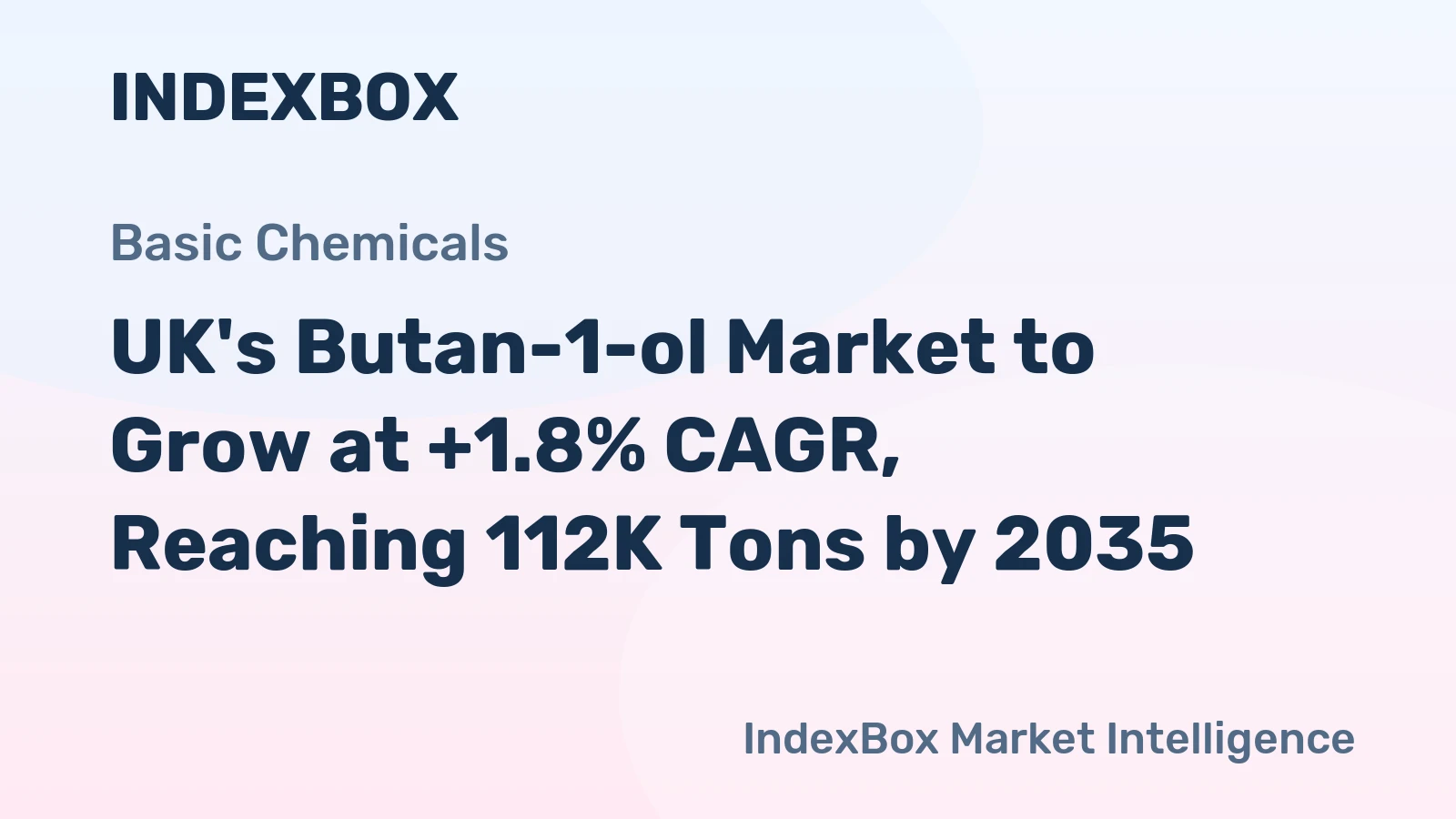 UK's Butan-1-ol Market to Grow at +1.8% CAGR, Reaching 112K Tons by 2035
