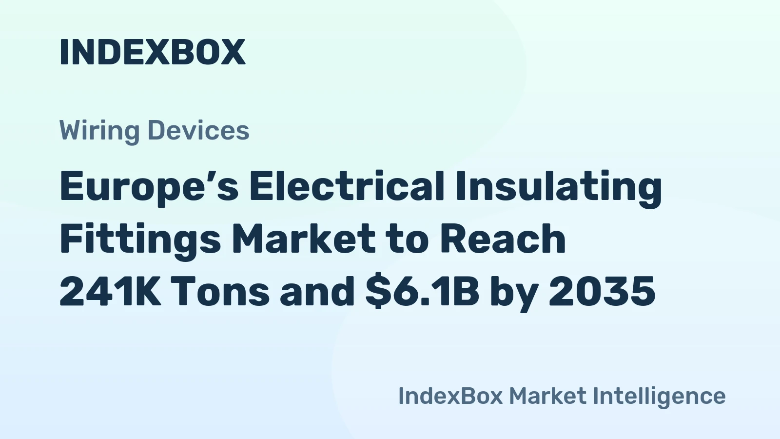 Europe’s Electrical Insulating Fittings Market to Reach 241K Tons and $6.1B by 2035