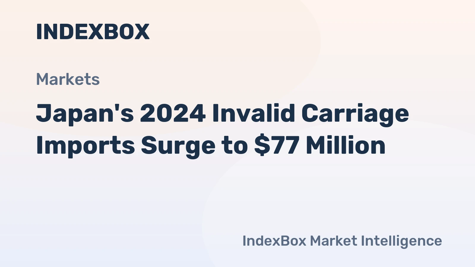 Japan's 2024 Invalid Carriage Imports Surge to $77 Million