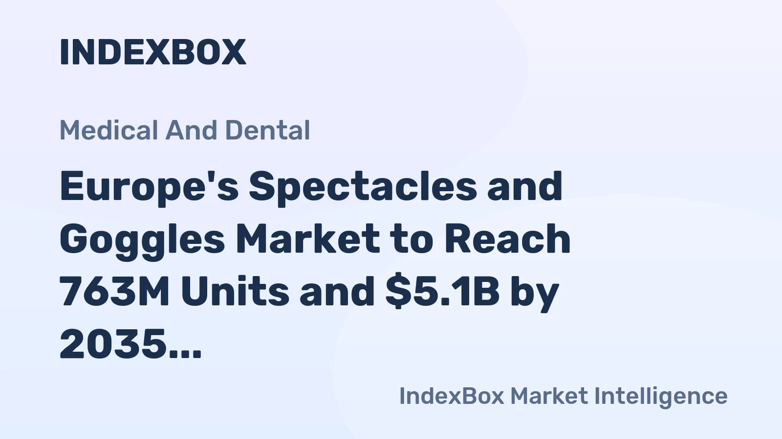 Europe's Spectacles and Goggles Market to Reach 763M Units and $5.1B by 2035